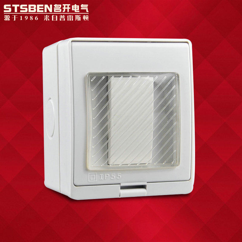 [USD 9.75] Outdoor Ming installed waterproof switch a single control ...