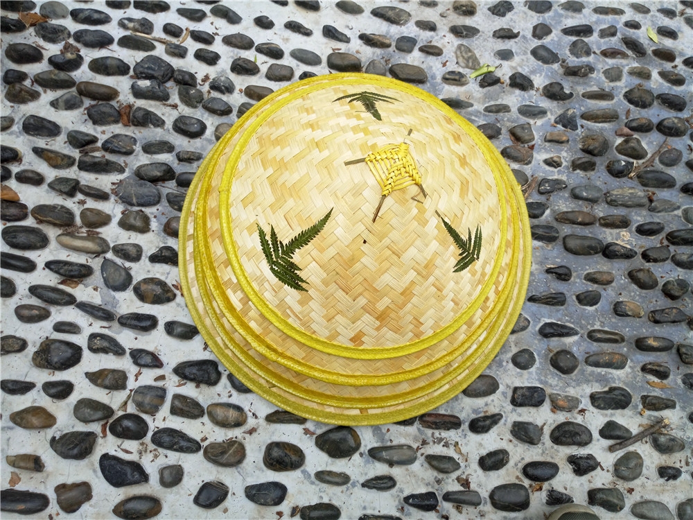 53CM Oversized Bamboo Straw Hat Big Straw Hat Farmer Hat Travel Rain ...