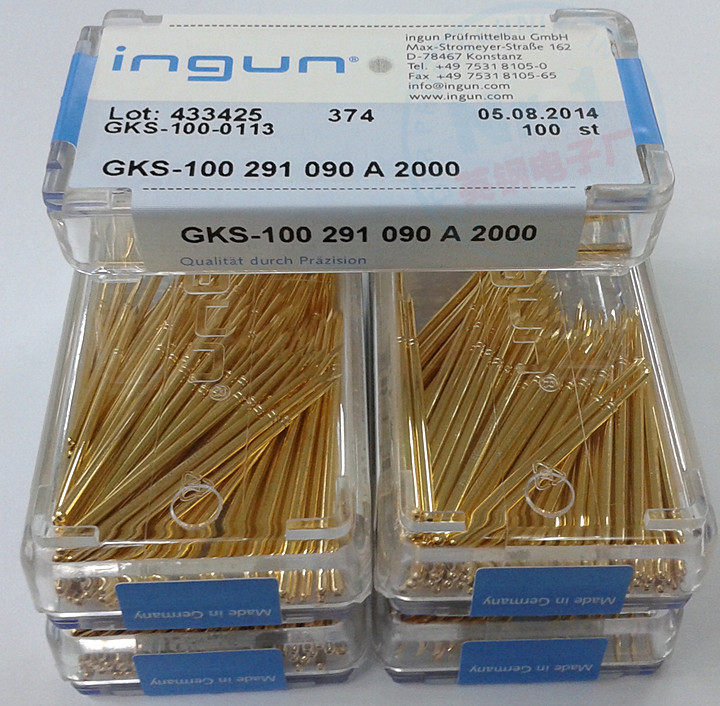 INGUN TEST NEEDLE 100MIL FOUR-SIDED TIP PROBE 1 7MM SPRING NEEDLE ...