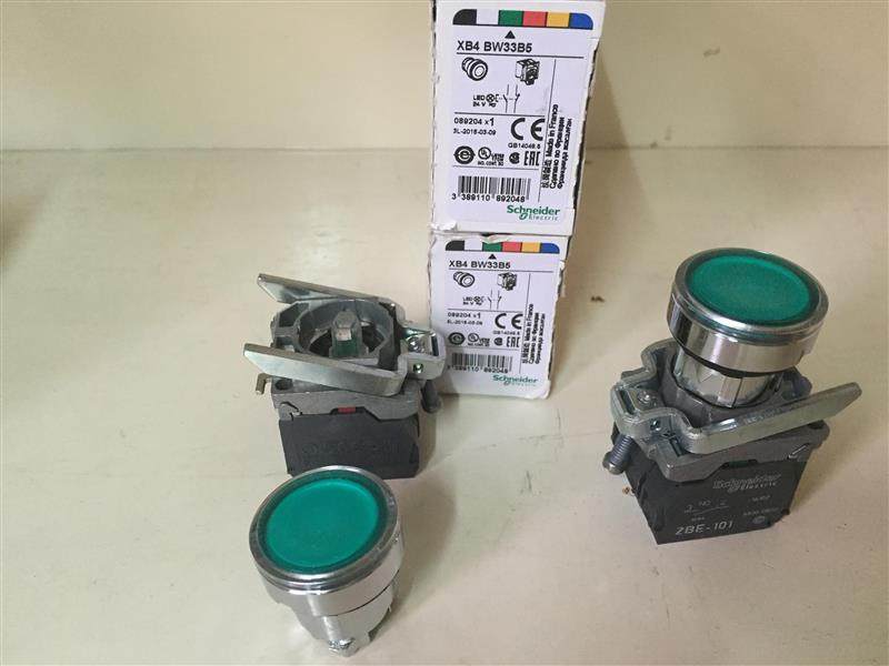 全新施耐德原裝正品XB4BVG1指示燈XB4-BVG1