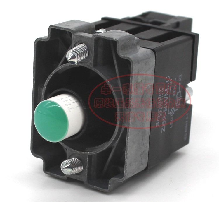 Original Schneider (Wuhan) Green Button holder with light ZB2BWM31C ZB2 ...