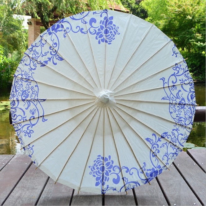 Купить Декоративный зонтик Китай ветер синий и белый фарфор ...
