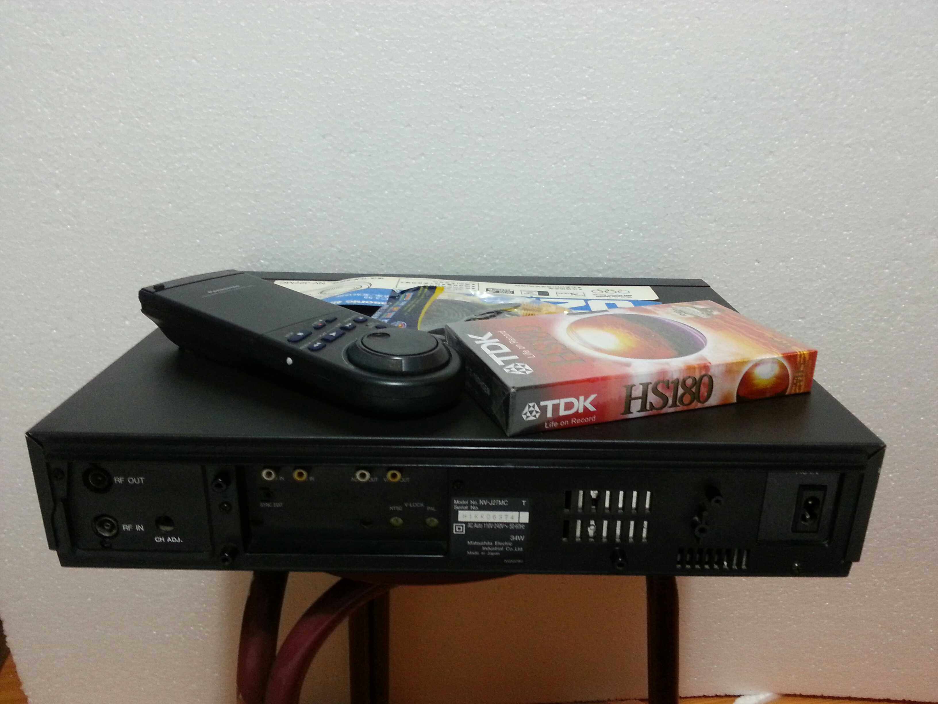 Used Panasonic original NV-J27 video recorder VHS video recorder