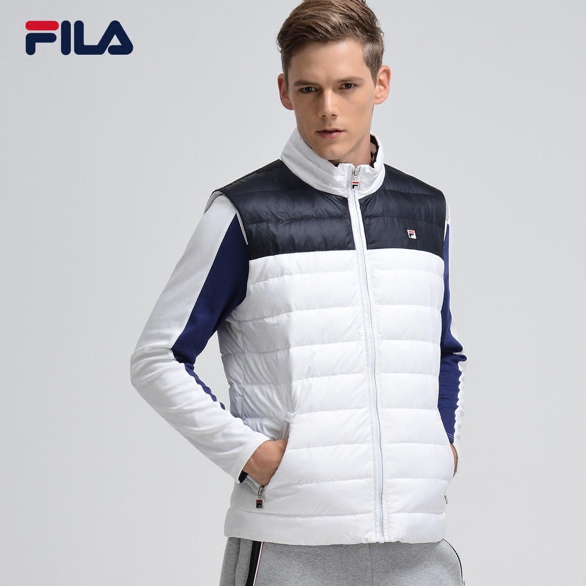 [USD 322.14] FILA Fila men's vest autumn and winter new men's jacket ...
