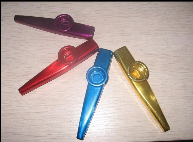 Orff Musical instrument Multicolored Metal Kazu Flute Kazuka Brown ...