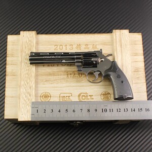 Metal model gun python revolver 357 detachable 1:2.05 toy static model ...