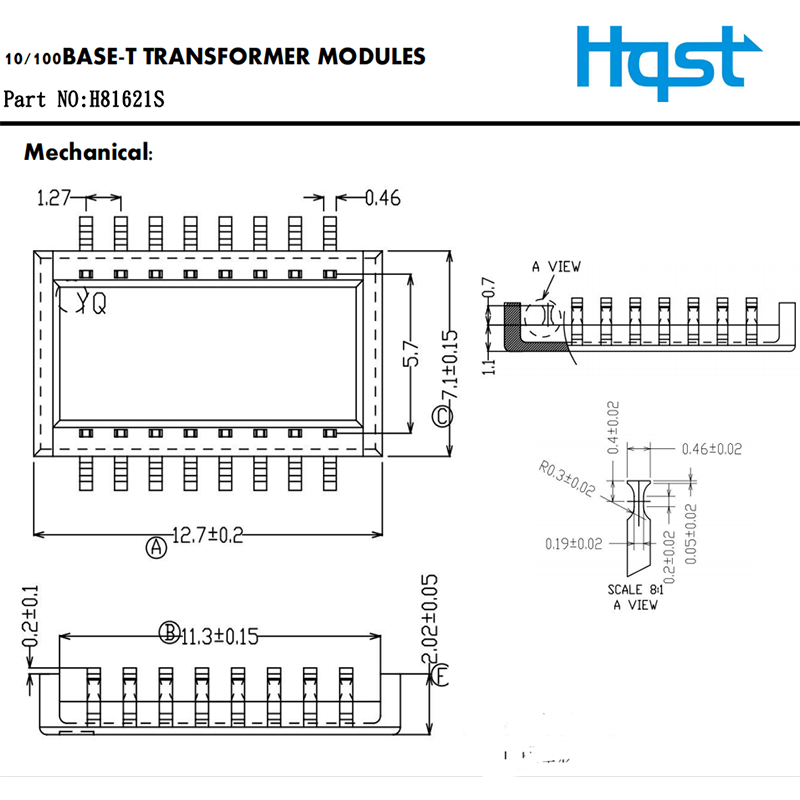 H1102NL超薄百兆网络变压器H81621S HR681686 SG16116G隔离滤波-阿里巴巴
