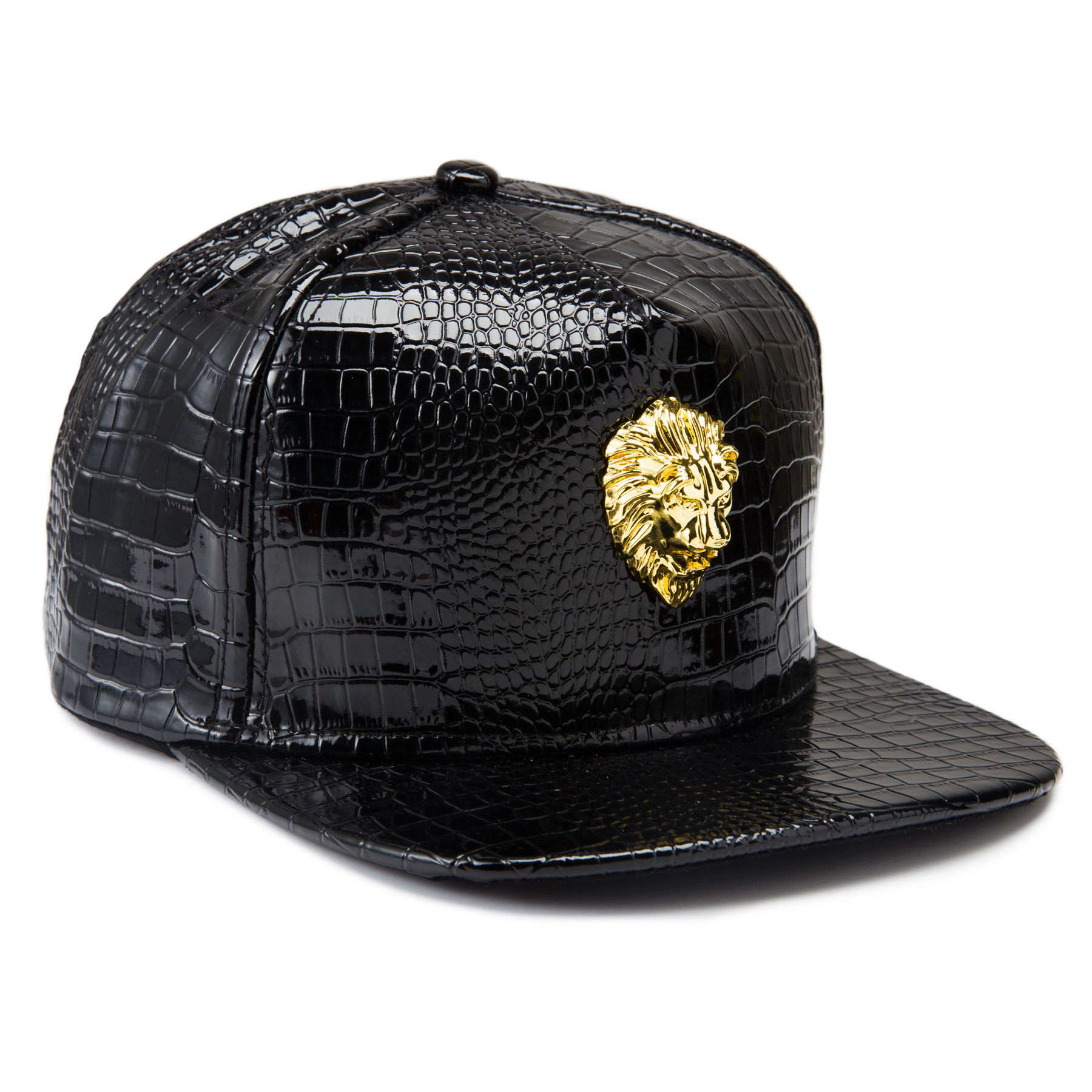 Gold Plated Lion Head Lion King Baseball Cap Hat Sports Hip Hop ...