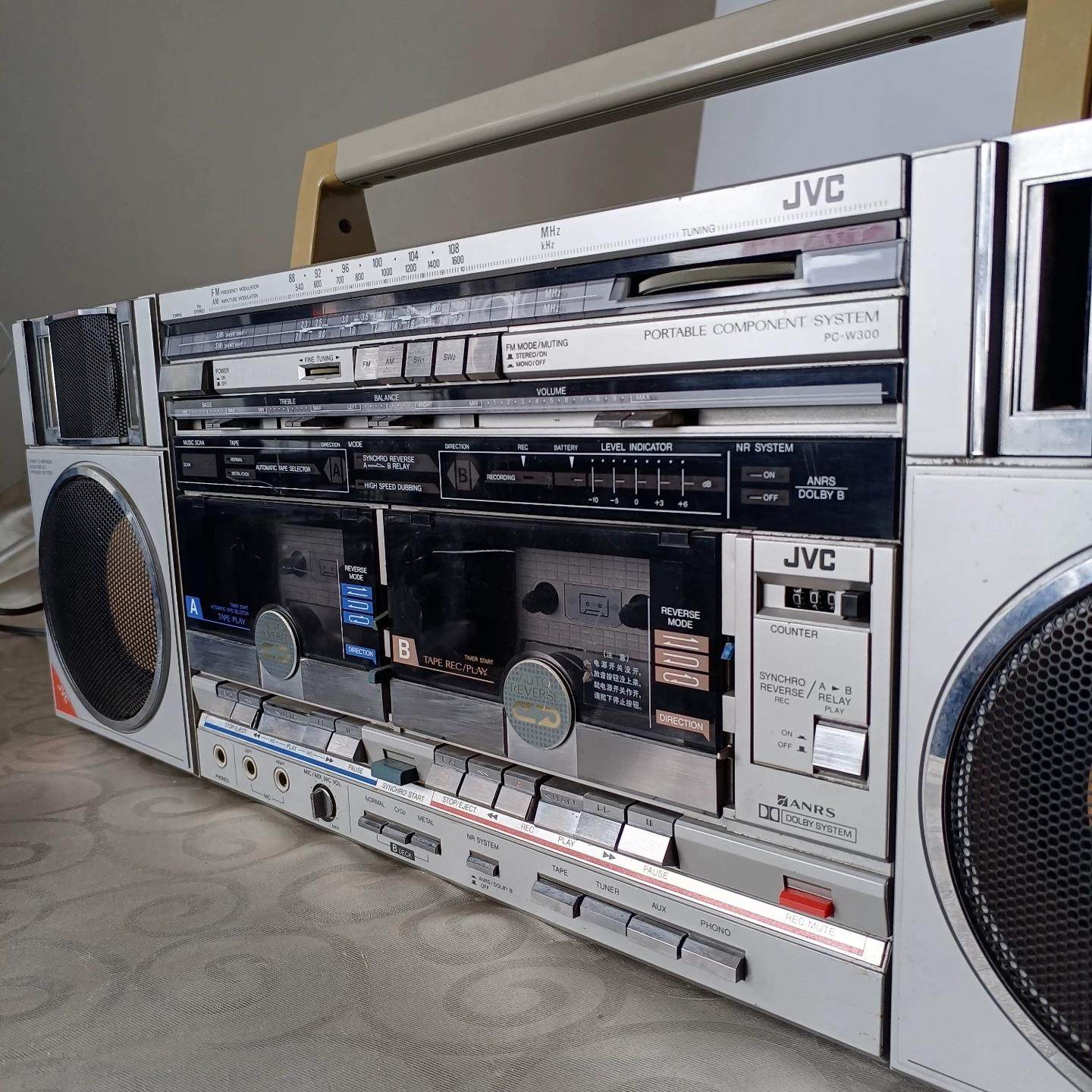 JVC PC-W300 双卡收录机，进口品质如何？-收录机/手提CD/面包机-淘宝好物网