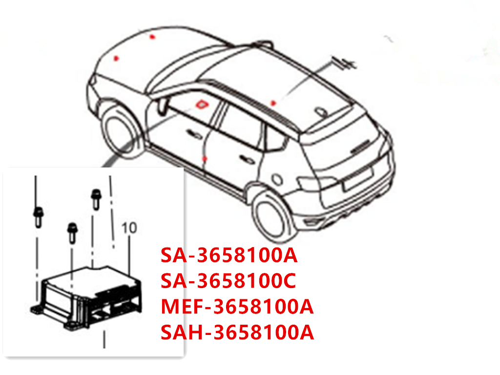 宋汽车电脑板模块OEM零件号SA-3658100A SA3658100CMEF3658100A-Taobao