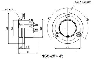 Japan seven star connector seven star connector NANABOSHI Seven Star Aviation plug NCS-252-R