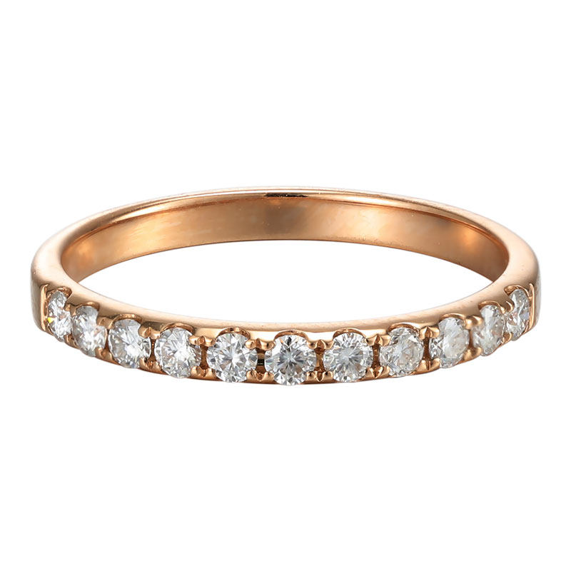 18K rose gold group inlaid with diamonds 20 points platoon platinum 30 ...