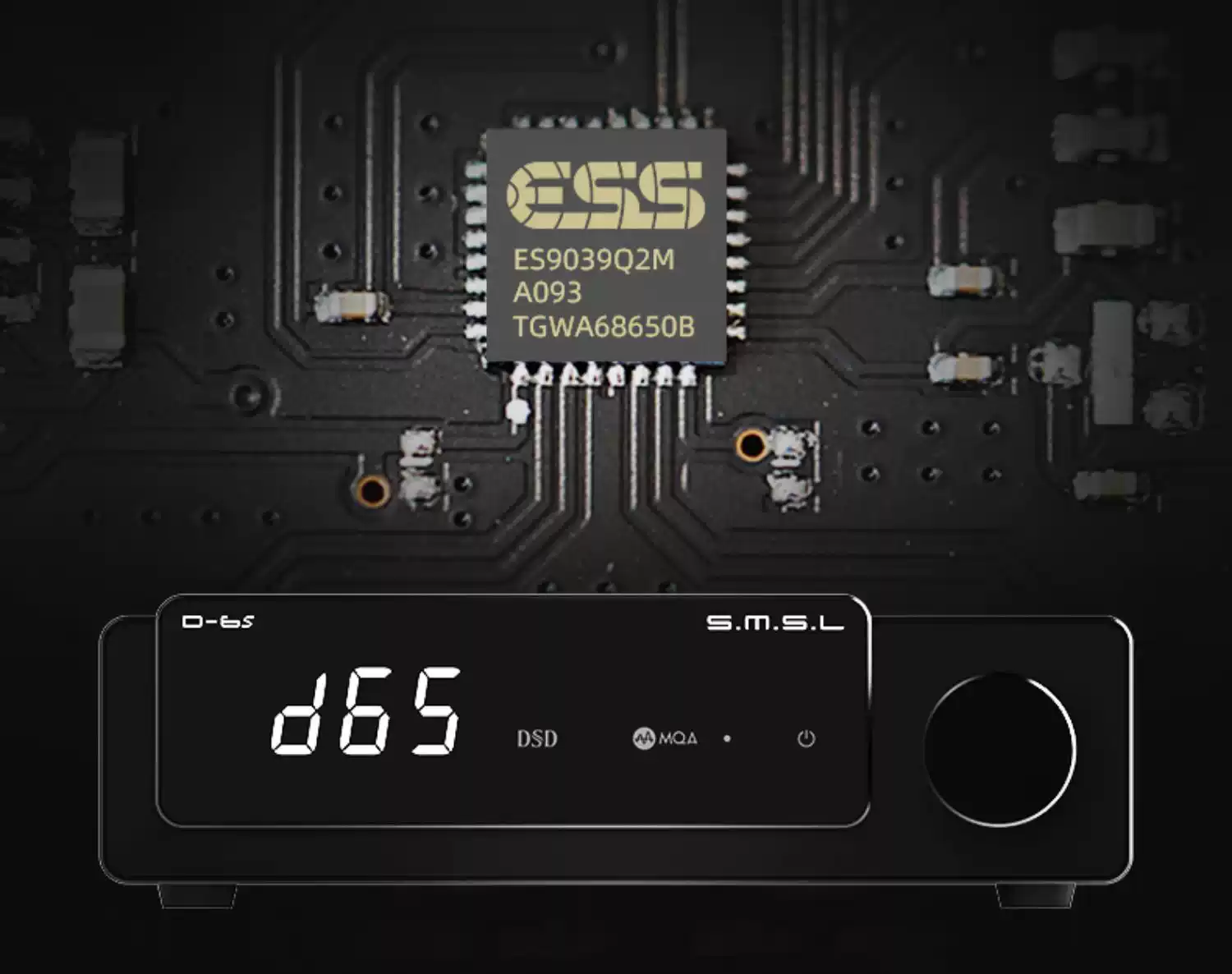 SMSL D6S蓝牙解码器支援DSD格式 MQA硬解HIFI发烧级