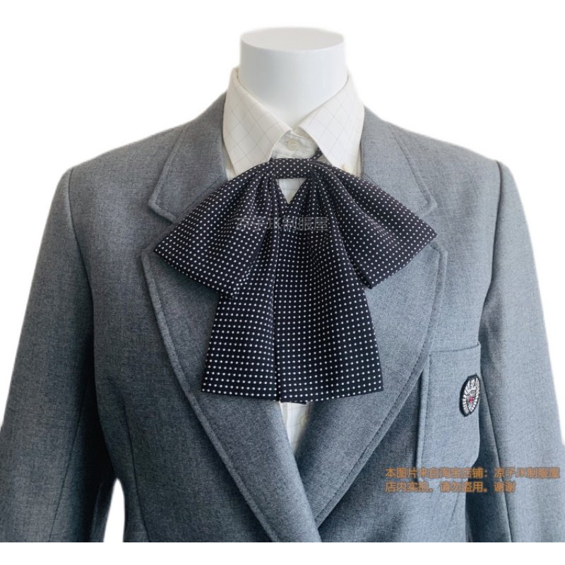 現貨日本購回JK制服校供領花蝴蝶結 波點大平角H牌HANECTONE日製