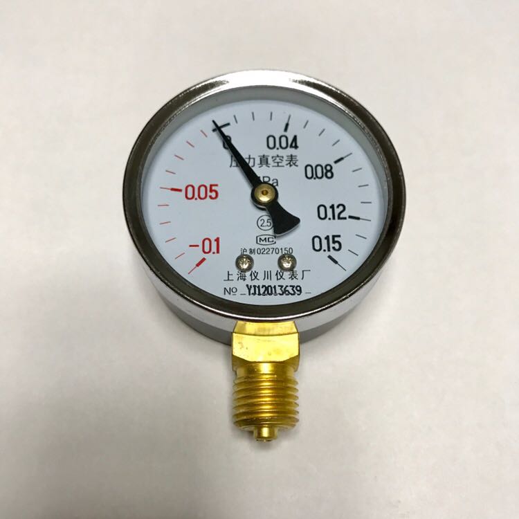 壓力真空表 YZ-60 -0.1~0.15mpa 直徑60mm 螺紋M14x1.5 上海儀川
