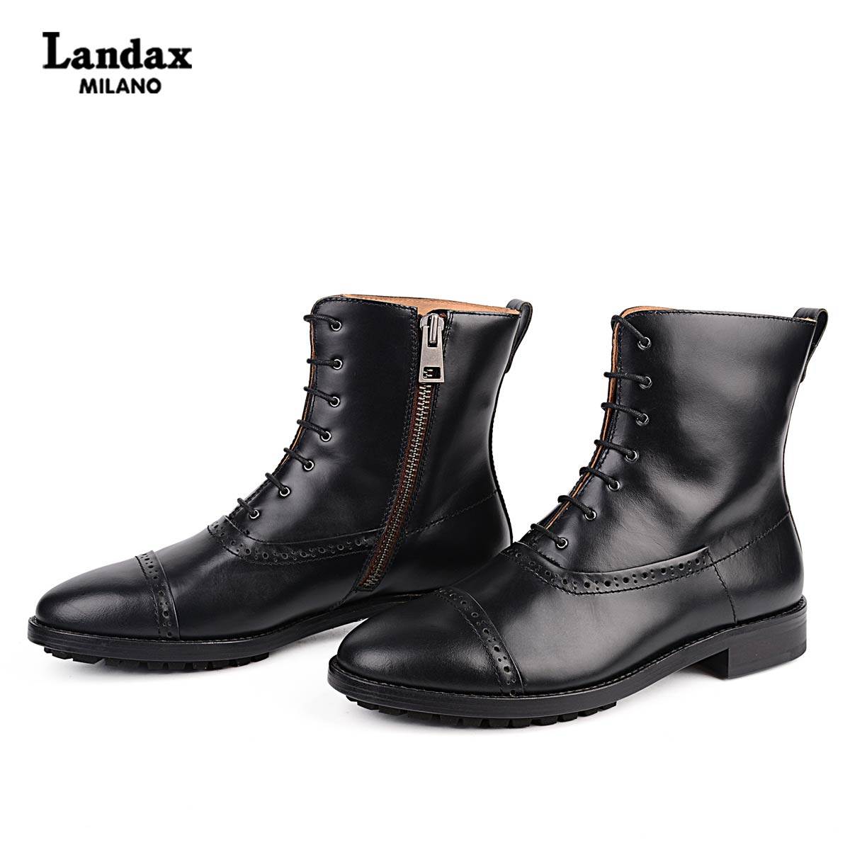 Купить Landax италии мужской ручной работы обувь осень и зима воловья ...