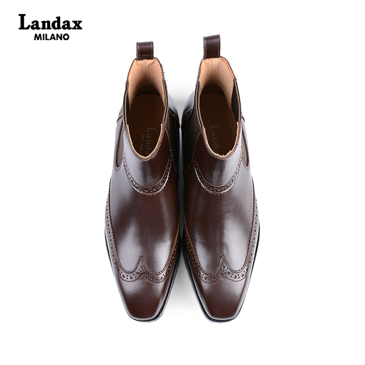 Купить Landax новый ручной работы воловья кожа мужские ботинки англия ...