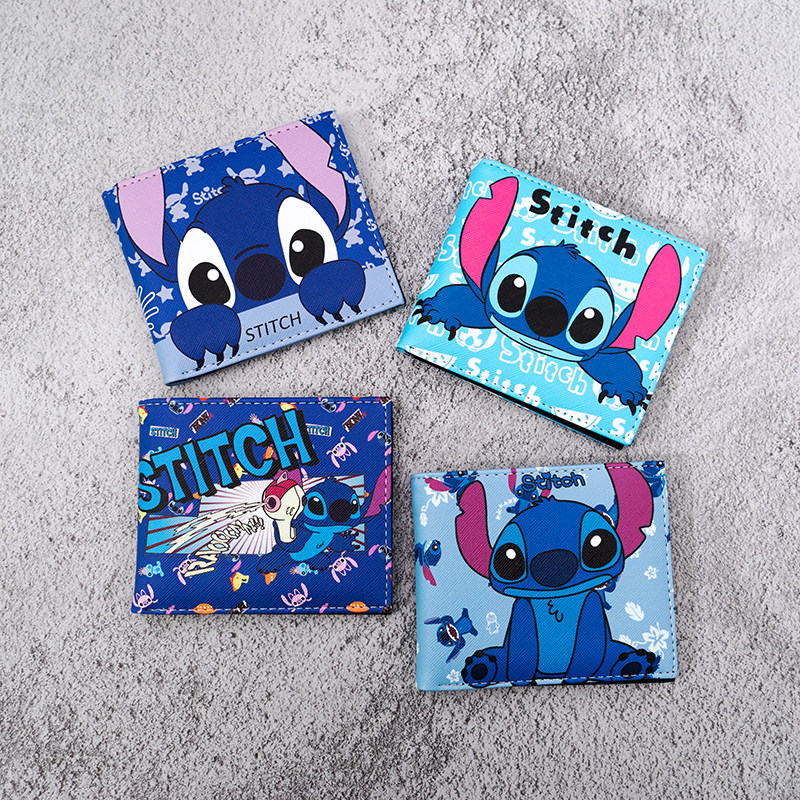 New short wallet Korean version of male and female student cartoon PU ...