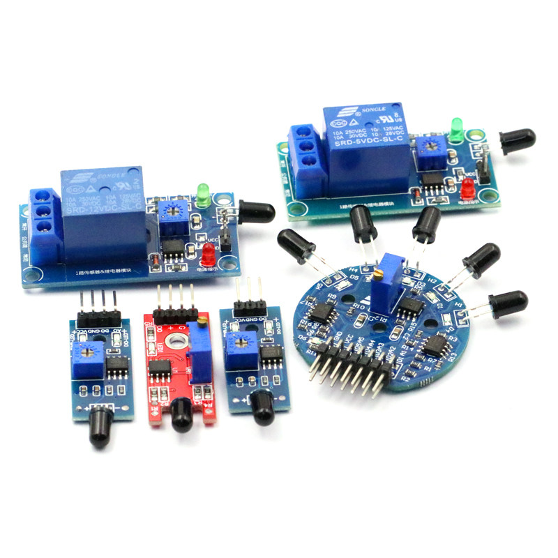 Flame Sensor Module Fire Source Detection Module Infrared Receiving ...
