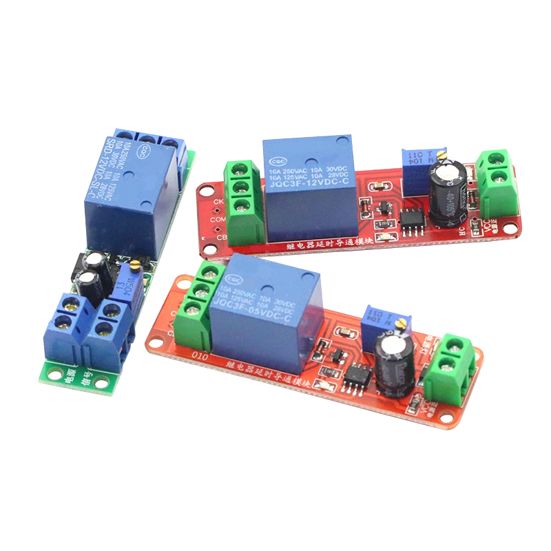 12V Delay Off Relay Module NE555 5V Delay Adjustable (1-10 Seconds ...