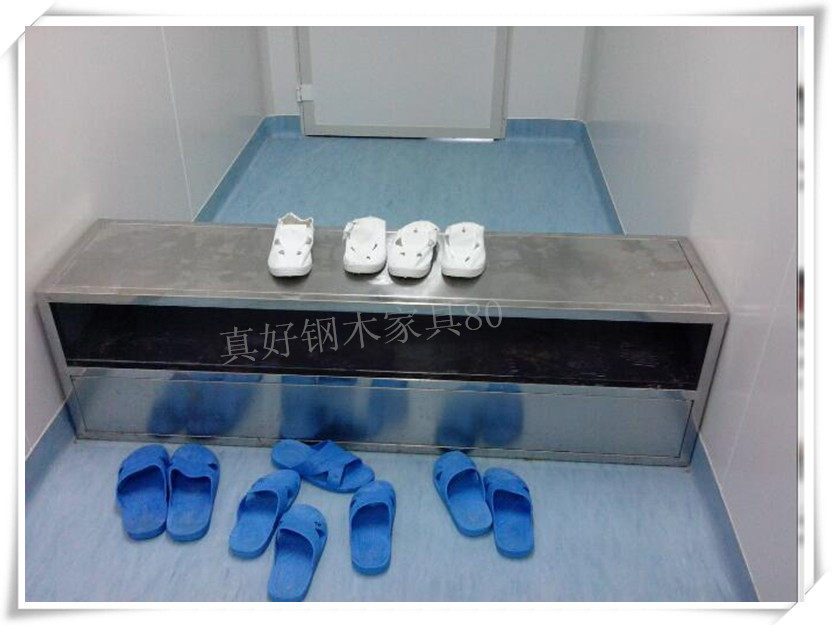 Customized dust-free stainless steel shoe cabinet Food factory shoe ...