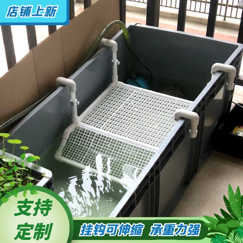 The homemade turtle terrace climbing platform with high water slot wall ...