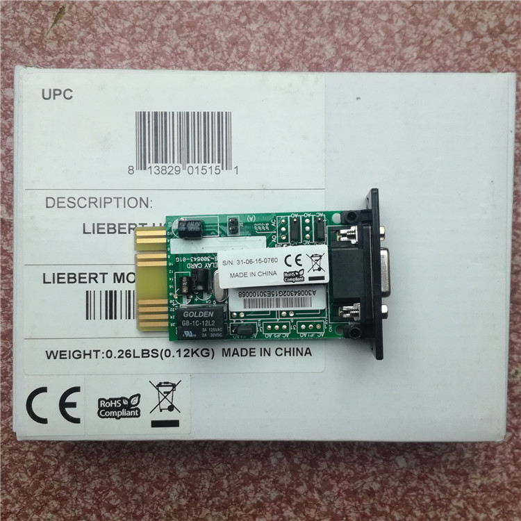 EMERSON DESCRIPTION: LIEBERT US11-S VFC CARD CONSISTS OF VARIABLE FREQUENCY CONTROL CARD