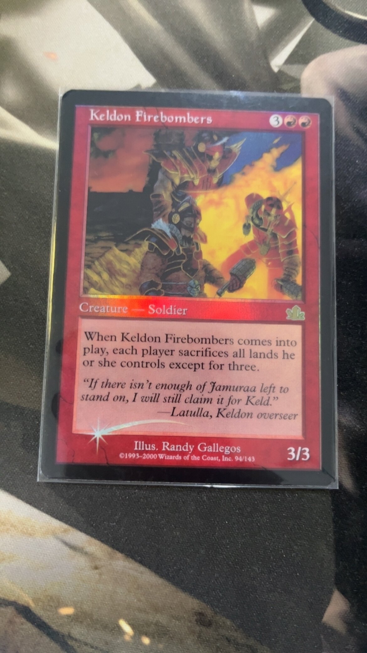 万智牌 英文闪 凯尔顿烧夷队 Keldon Firebombers 预言 PCY