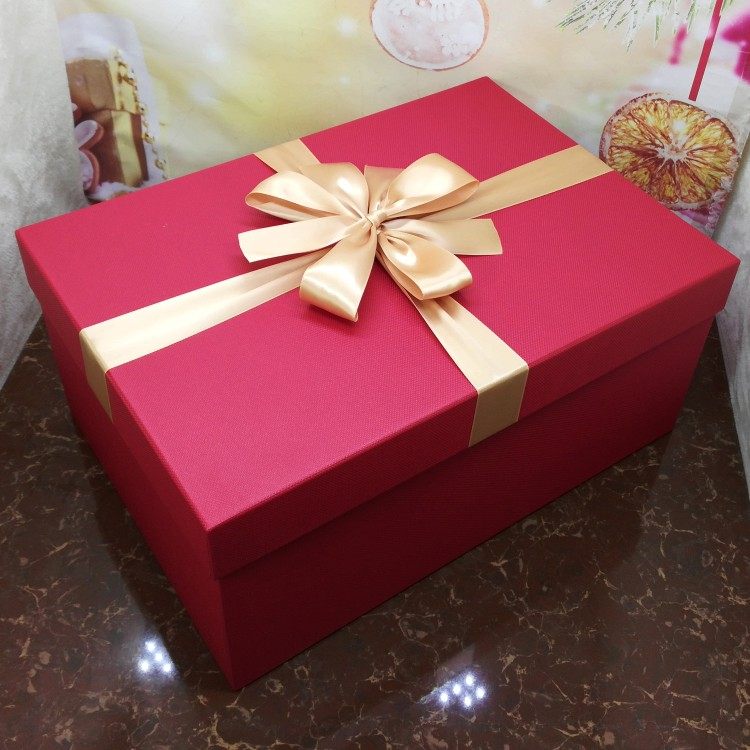 [USD 8.55] gold oversized gift box rectangular large gift box wedding ...