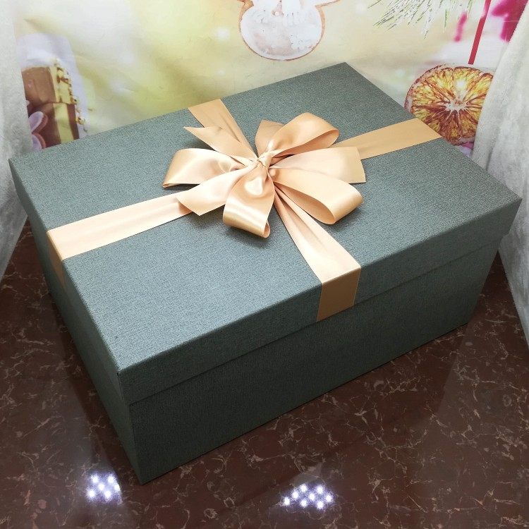 [USD 8.55] gold oversized gift box rectangular large gift box wedding ...