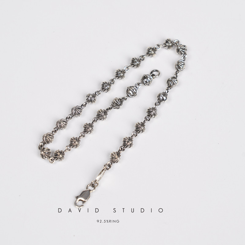 情侣间的默契信号！David S925纯银十字架手链，你的爱情信物来了吗？💍 -手链-淘宝好物网