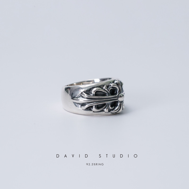 权志龙同款！David Studio 925纯银十字架戒指，你的时尚信仰是什么？💎 -戒指-淘宝好物网