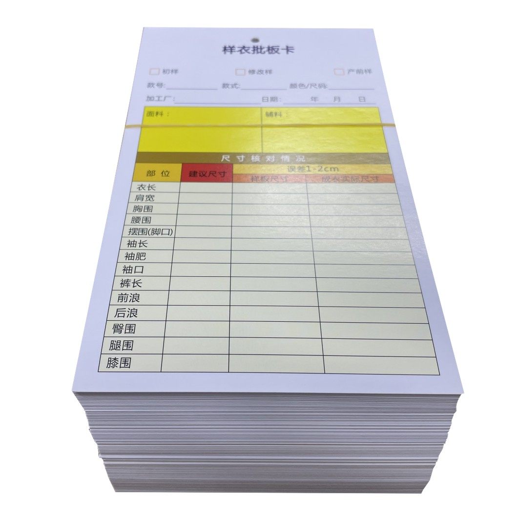 [USD 6.88] Custom Clothing Sample Clothes Card Template Card Batch ...