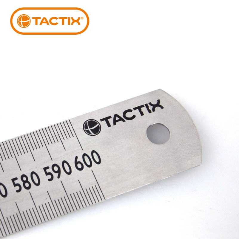 TACTIX stainless steel ruler steel ruler 1 meter iron ruler steel ruler ...