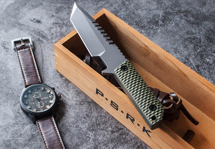 [USD 88.79] Baiyong PSRK Outdoor Knife New Strider HT Tanto Retro ...