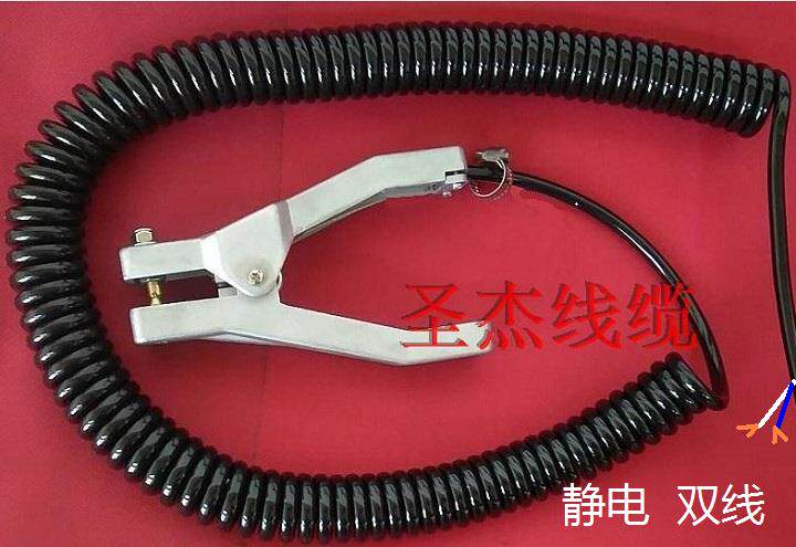 National standard spiral electrostatic clamp grounding clamp + alarm: a ...