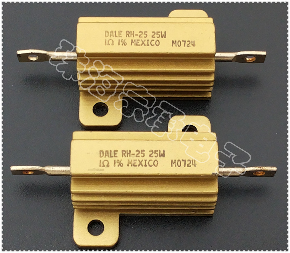 进口墨西哥 1R 25W DALE RH-25 1Ω 1欧 线绕电阻器