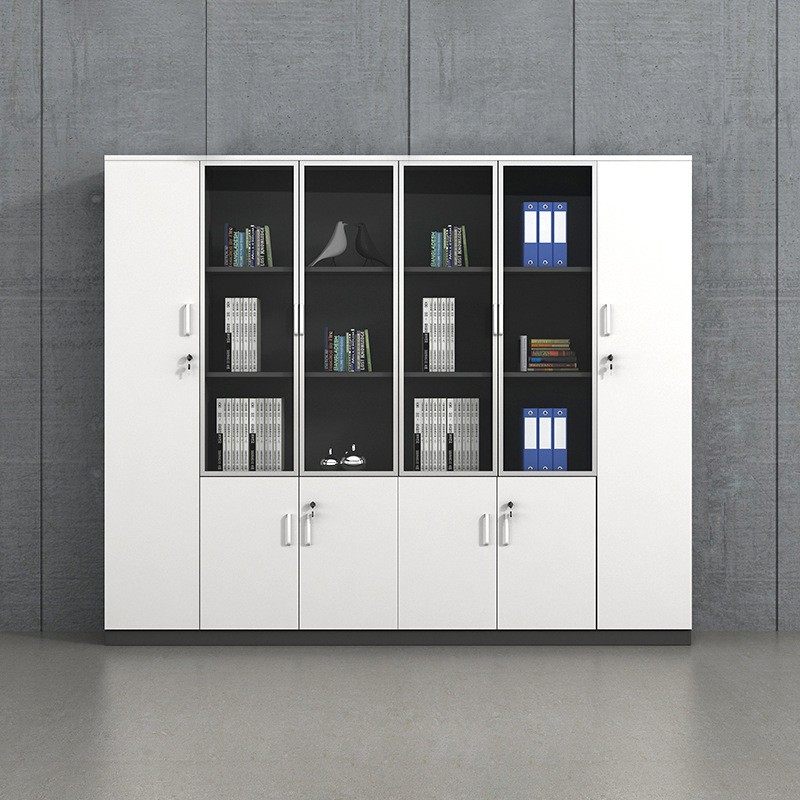 Office bookcase wooden glass file cabinet file cabinet locker data ...
