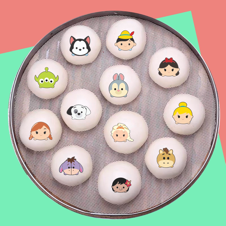 Lin kee edible glutinous rice paper tsum cartoon expression wafer paper ...