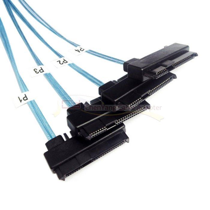 CY品牌 SFF-8087 MINI SAS对SFF-8482 S 29P TA电源硬盘线电脑线-阿里巴巴