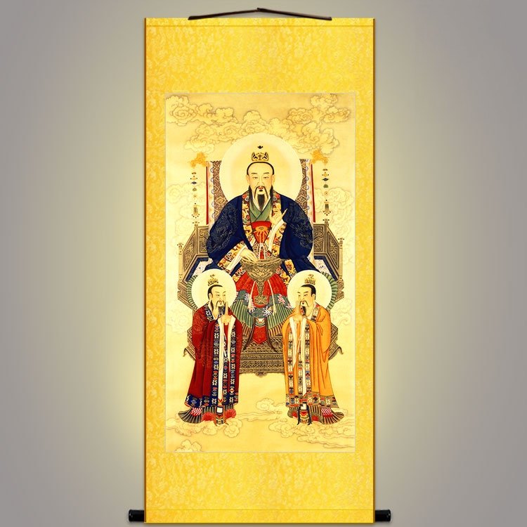 Yuanshi Tianzun portraits, figures and gods hanging paintings, Chinese ...
