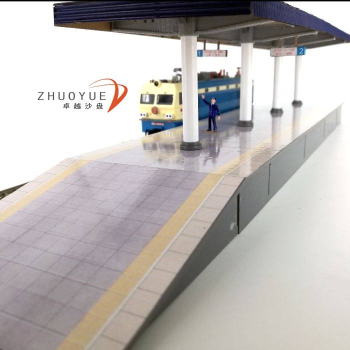 High-speed rail platform scale model: more than just a miniature of reality