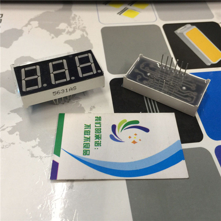 LED digital tube red display 3 digits 0 56 inches three digits 0 56 ...