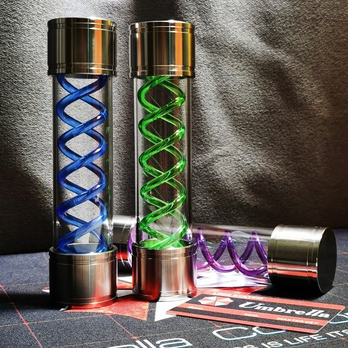 The biohazard t-virus model is handmade, the g-virus double helix test ...
