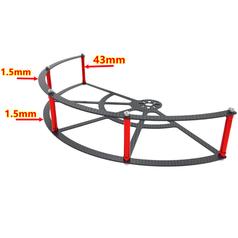 INNLOI DIY 10 inch drone propeller guard carbon fiber anti-collision ...