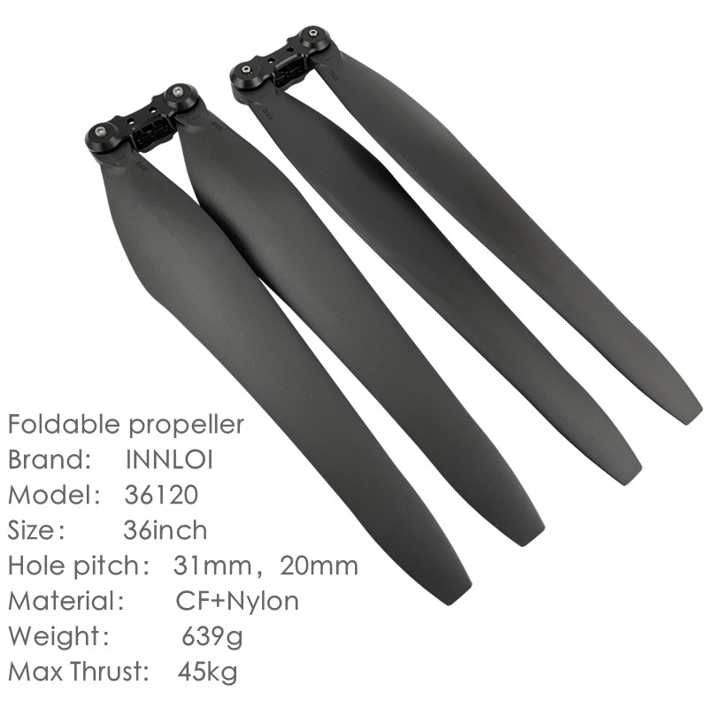 INNLOI DIY 36 Inch Folding Propeller 36120 Carbon Nylon Propeller 36* ...