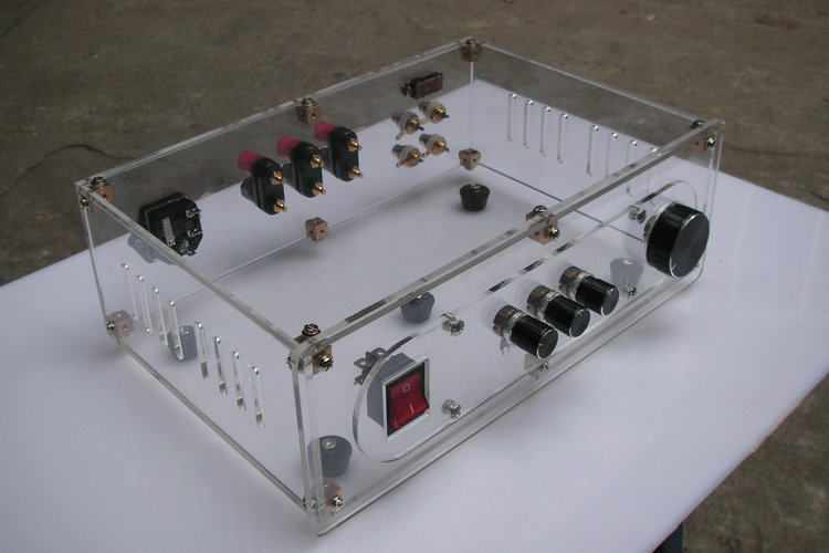 透明亚克力机箱 有机玻璃机箱 订做 透明盒子 功放机箱 铝合金评价 - 淘宝网