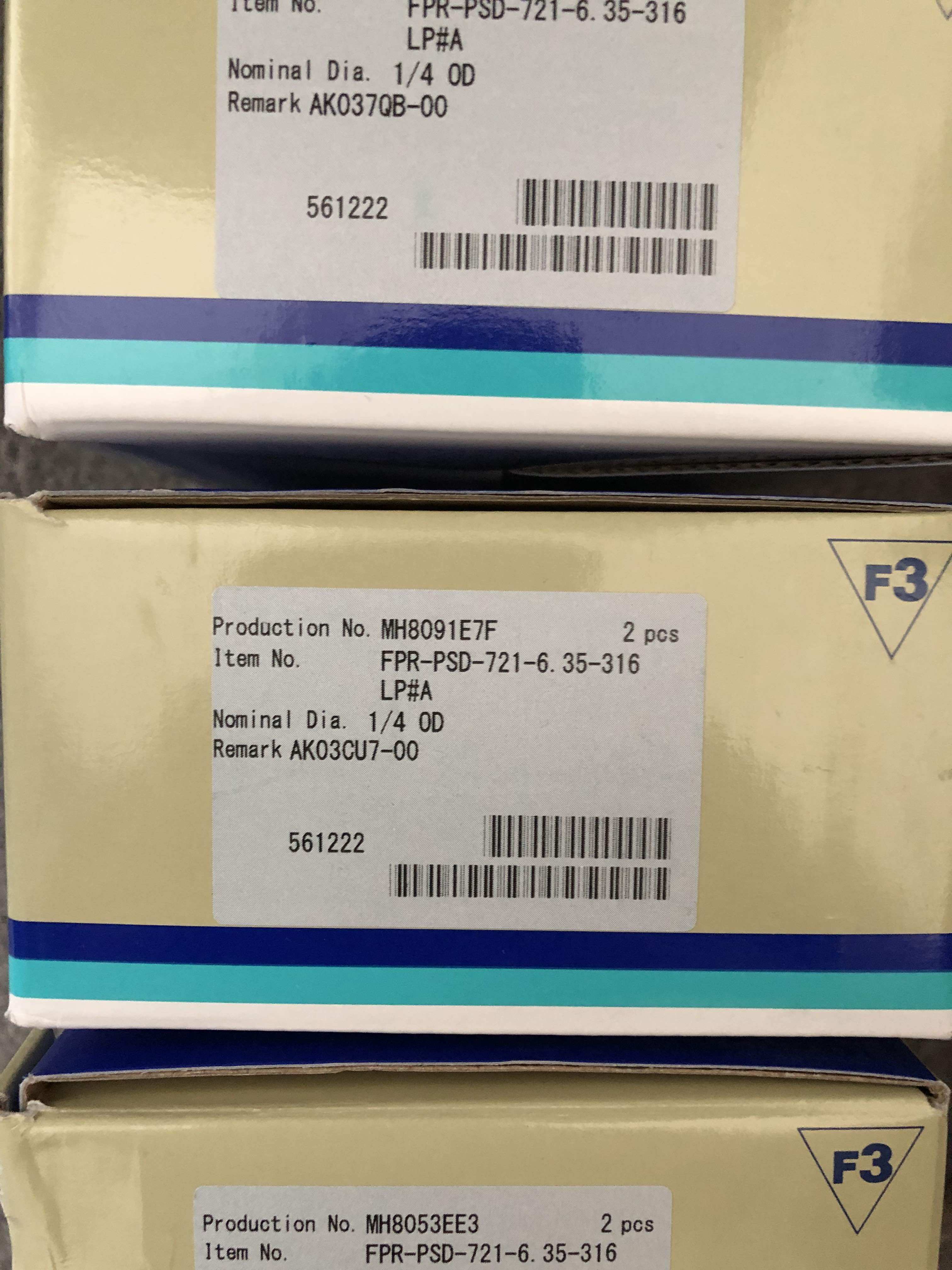 Fujikin富士金1/4 MVCR 氣動高壓隔膜閥FRP-PNSD-721-6.35-316LP