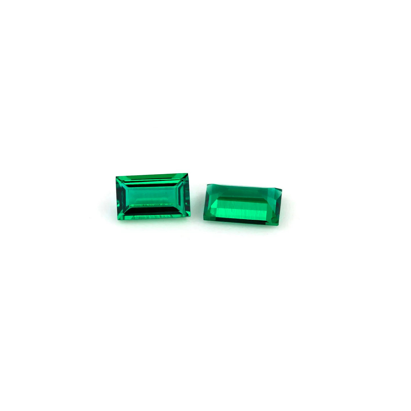 Emerald princess square rectangular accented stone: hydrothermal ...