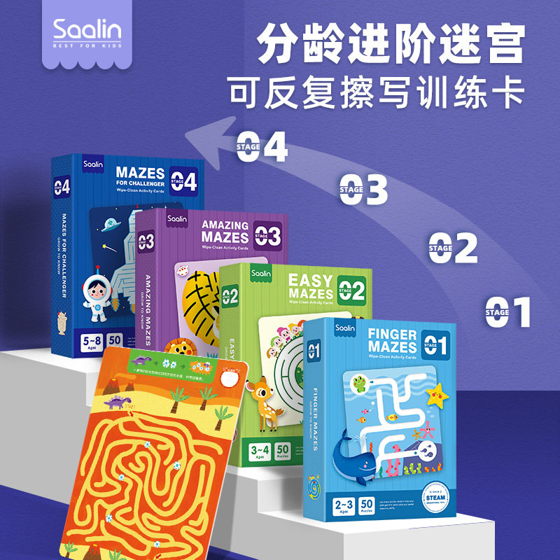 saalin莎林迷宮控筆訓練玩具：寶寶精細動作大升級，家長省心又放心！